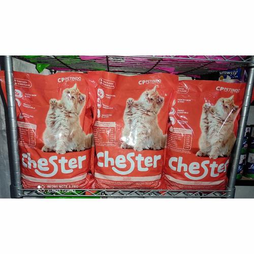 Jual PROMO: Chester Cat Food Tuna 1 KG. Makanan Kucing Dry Cat Food 1 ...