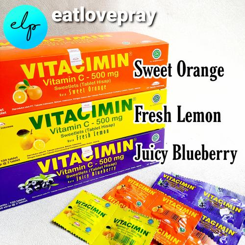 Promo VITACIMIN Vitamin C 500mg 1 Box isi 50 Strip / 100 Tablet - SWEET ...