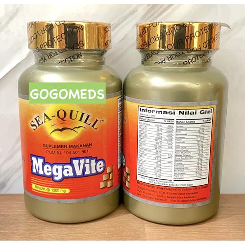 Jual SEA-QUILL MEGA VITE MEGAVITE ISI 30 TABLET MULTIVITAMIN - Kota ...