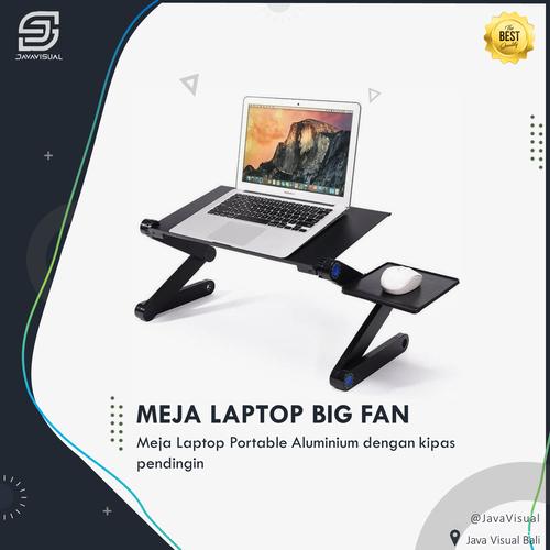 Jual Meja Laptop Portable Aluminium dengan kipas pendingin - Kota ...
