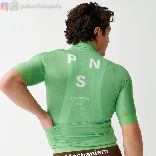Jual Pas Normal Studios Men's Mechanism Jersey - Green / PNS - XL ...