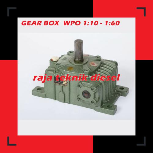 Jual AMW SPEED REDUCER GEAR BOX WPO 100 Ratio 10 - 60 GEARBOX - 1:10 ...
