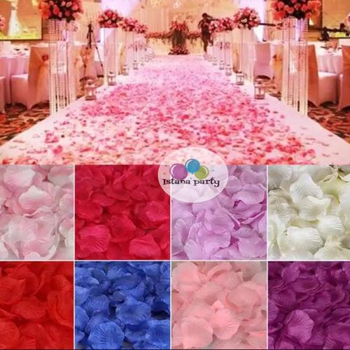 Jual Rose petals / kelopak bunga mawar palsu - Biru Muda - Jakarta ...