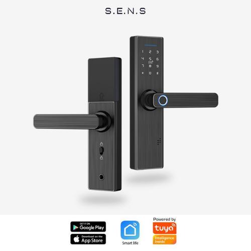 Promo SENS Smart WIFI Door Lock-Fingerprint/Key/PIN/RFID Splashproof ...