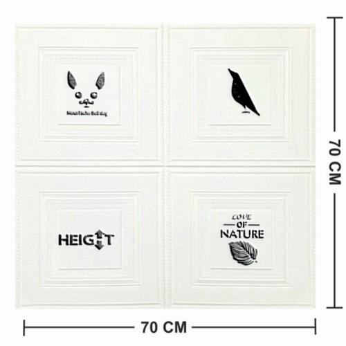 Jual wallpaper foam 3D peredam panas suara pada dinding- kotak nature ...