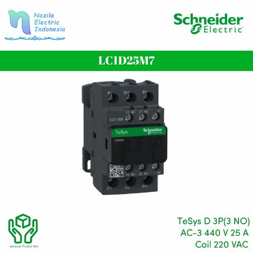 Jual Schneider Contactor LC1D25-M7 LC1D25M7 25A 3P 220V Original - Kota ...