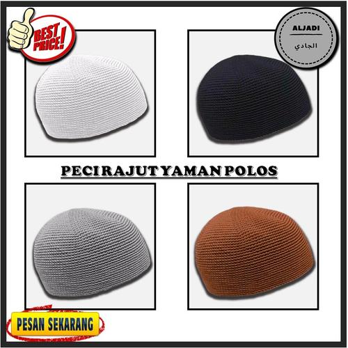 Jual Peci Rajut Yaman Polos Tebal Murah Grosir Best Quality - Ocean ...