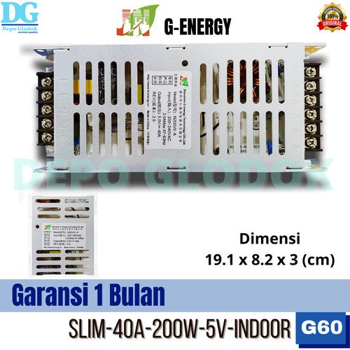 Jual TRAFO G ENERGY POWER SUPPLY DC 40A 5V 200W DOBLE ENDED BERGARANSI ...