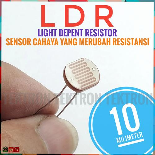 Jual LDR 10mm Sensor Cahaya 1cm 10 mm 1 cm Light Depent Resistor - Kota ...