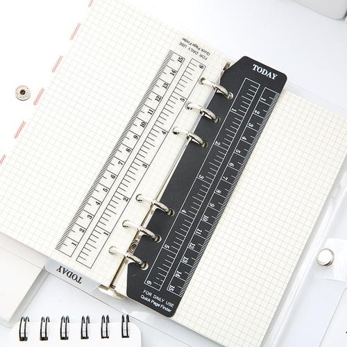 Jual Penggaris Binder A5 A6 6 Holes / Ruler Transparent Binder ...