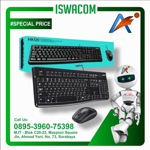 Jual LOGITECH MK120 KEYBOARD + MOUSE (USB) ORIGINAL - Kota Surabaya ...