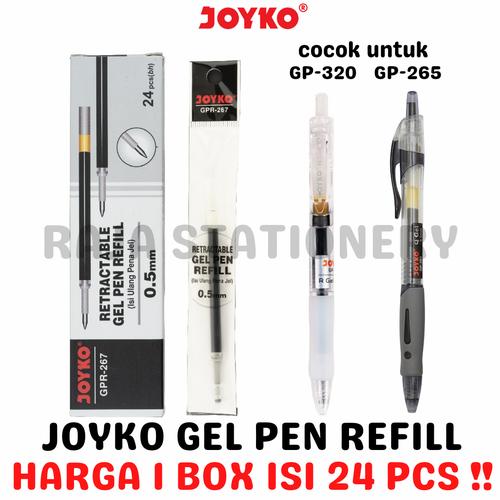 Promo JOYKO GEL PEN REFILL ISI ULANG PEN JOYKO GP-265 GPR-267 BOX ...