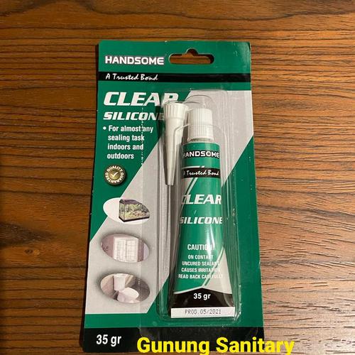 Jual Lem silicone sealant 35 Gram HANDSOME / lem kaca silikon odol ...