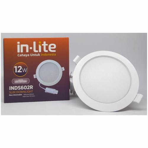 Jual Lampu Panel DownLight LED 12w 5,5inch Bulat InBow INDS602R IN-LITE ...