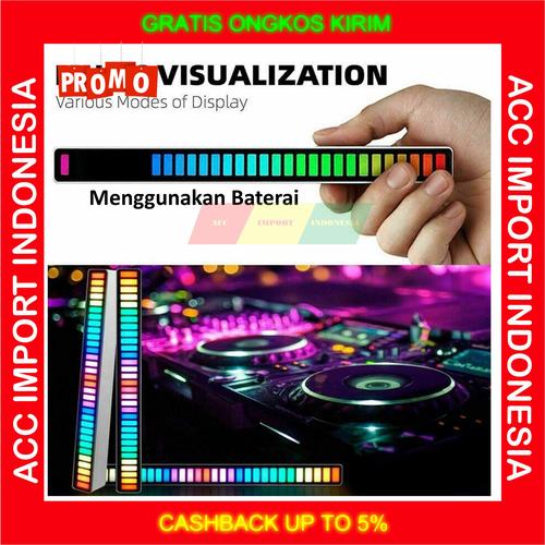Promo Lampu LED RGB Bar Strip Spectrum Gaming Sound Control ...
