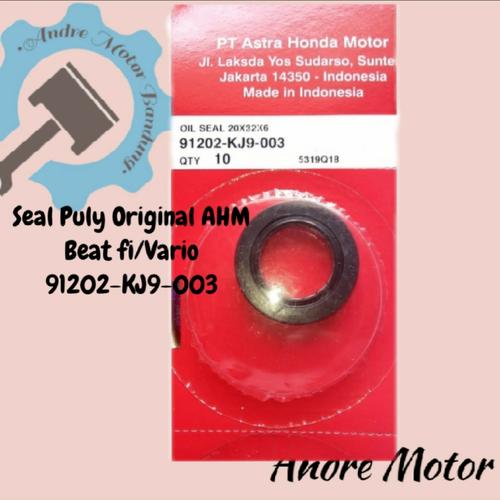 Jual Seal As Pully Belakang Beat fi/Vario Merk Original AHM 91202-KJ9 ...