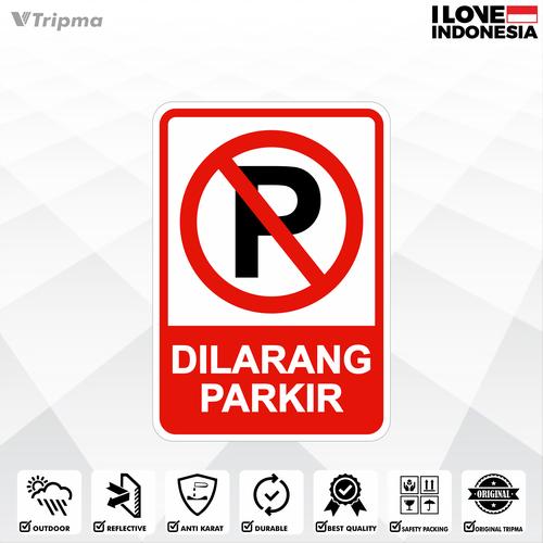 Jual Rambu Dilarang Parkir 35cm x 50cm Plat Alumunium - Kota Bandung ...