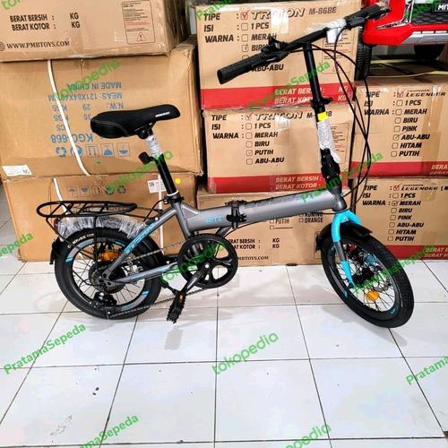 Jual sepeda lipat 16 inch folding odessy ritz shimano 7 speed termurah ...