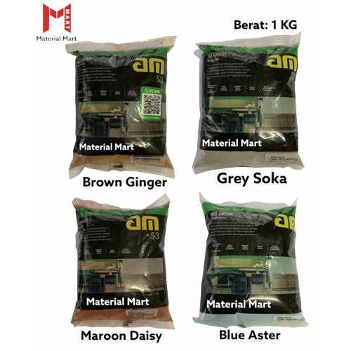 Jual AM 53 Semen Nat Keramik 1 KG ASLI | Pengisi Nat AM53 | Semen ...
