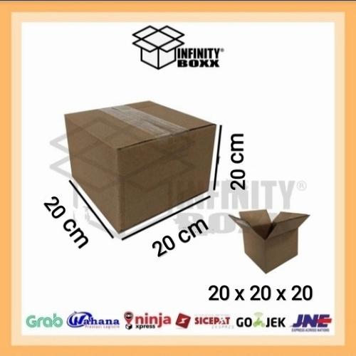 Jual kardus box packaging packing 20x20x20 cm SHEET POLOS - Jakarta ...