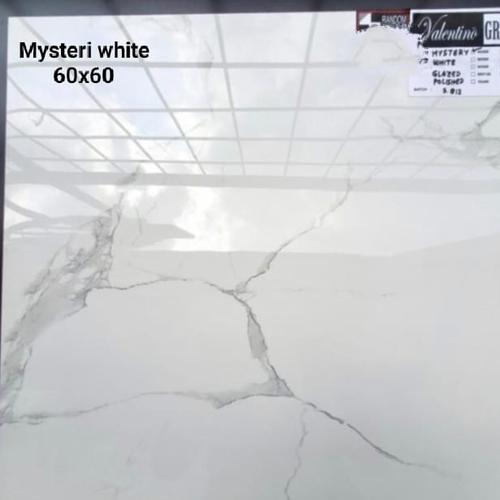 Jual Granit Putih Marble Mysteri White Kilap Glossy 60x60 KW1 - Kota ...