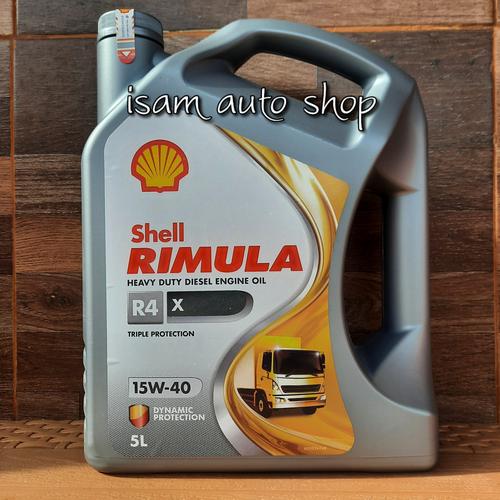 Jual OLI SHELL RIMULA 4 X 15W40 API CI 4 KEMASAN 5 LITER - Kota ...
