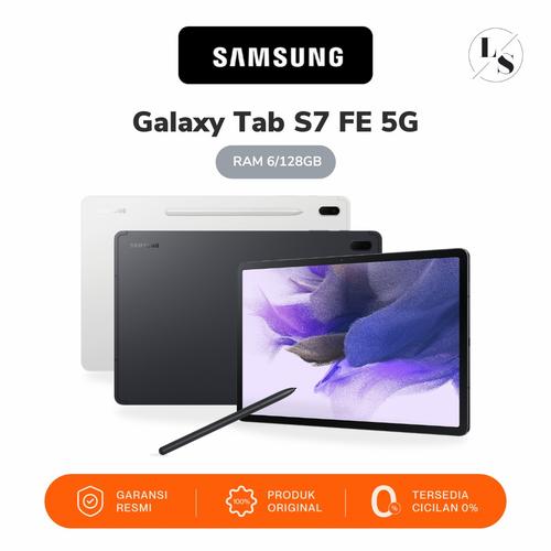 Jual Samsung Galaxy Tab S7 FE 5G 6/128GB Garansi Resmi - Putih - Kota ...