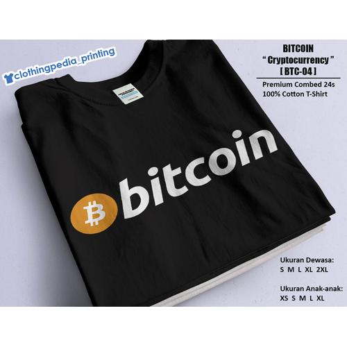 Jual Kaos Bitcoin Cryptocurrency BTC Logo T-Shirt - Hitam, Anak XS ...