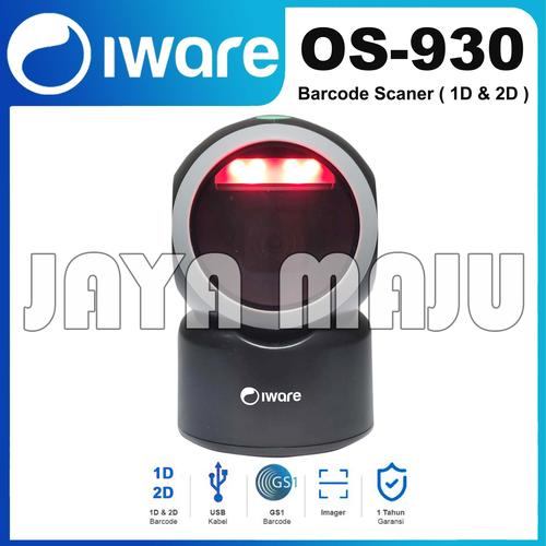 Jual OMNI DIRECTIONAL 2D IWARE OS-930 AREA IMAGER BARCODE SCANNER DUDUK ...