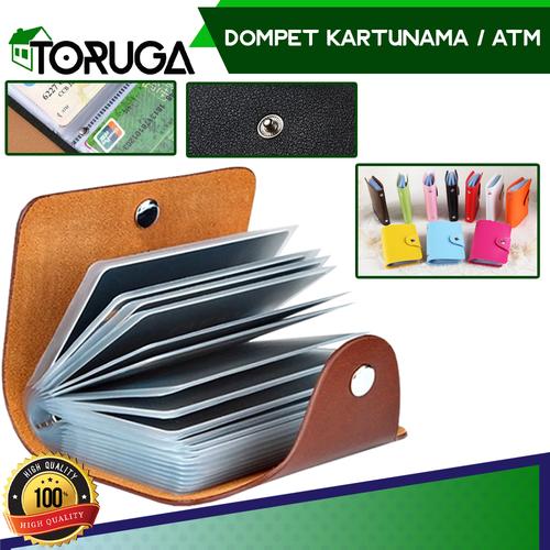 Jual Dompet Kulit Tempat Kartu Nama Kredit ATM Card ID Holder 24s ...