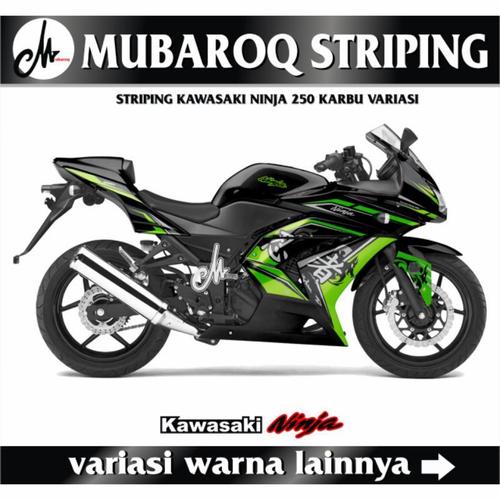 Jual DECAL STIKER STRIPING KAWASAKI NINJA 250 KARBU / Variasi Ninja ...