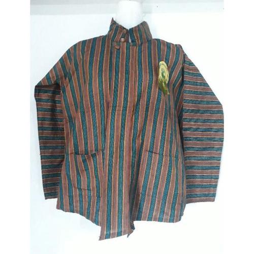 Jual baju sorjan lurik dewasa tenun lurik#sorjan#baju adat jawa - Hijau ...