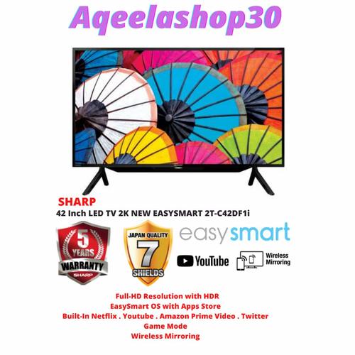 Jual Sharp Led Tv 42 Inch Full HD Smart Tv 2T-C42DF1I - 42 inch - Kota ...