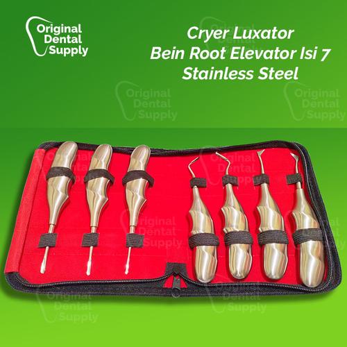 Jual Dental Cryer Luxator Bein Root Elevator Set isi 7 stainless steel ...
