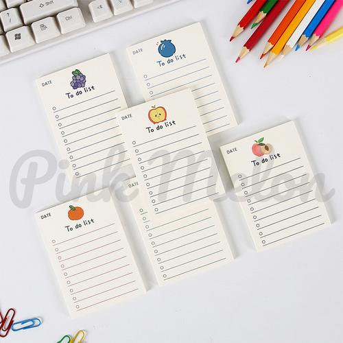Jual Kertas Memo Notes Planner To Do List Lucu Unik Buah - Strawberry ...