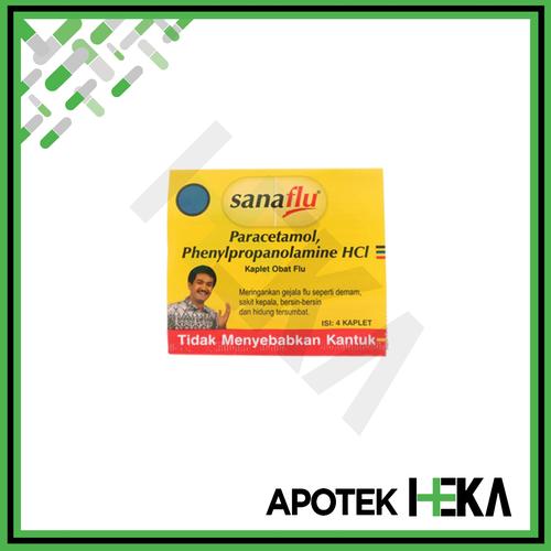 Jual Sanaflu PE Kaplet Strip isi 4 Tablet - Obat Flu Pilek - Kota ...