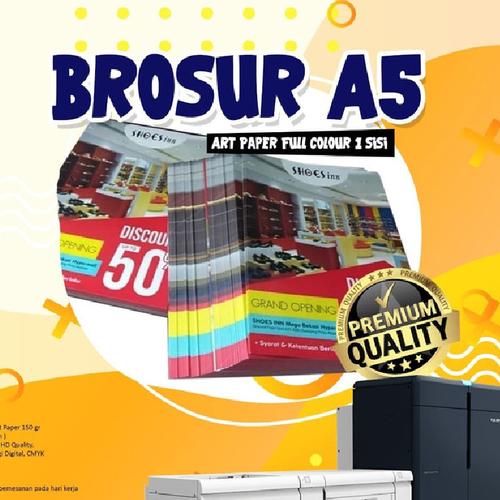 Jual Cetak Brosur A5 Flyer Phamflet Full Color 2 sisi Art Paper Paket ...