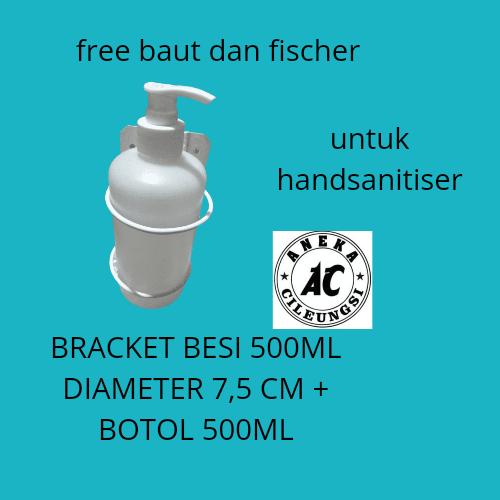 Jual bracket + botol hand sanitizer 500ml free baut - BESI PTH SET ...