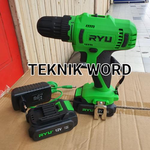 Jual MESIN BOR CORDLESS RYU RCD 12V-1 / MESIN BOR BATERAI RYU 12 VOLT ...