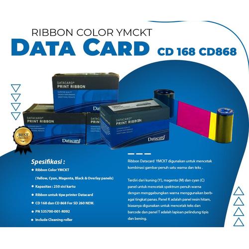 Jual ribbon cartridge datacard cd168 cd868 color - Kota Semarang ...