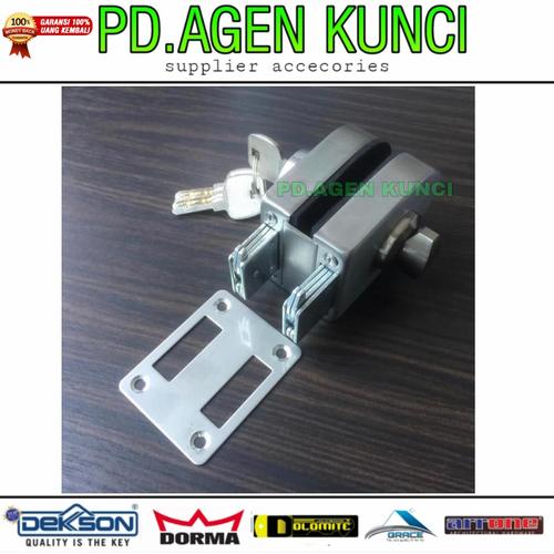 Jual glass lock pintu kaca kunci pintu kaca grendel pintu kaca ke tembok SS - Jakarta Barat - PD ...