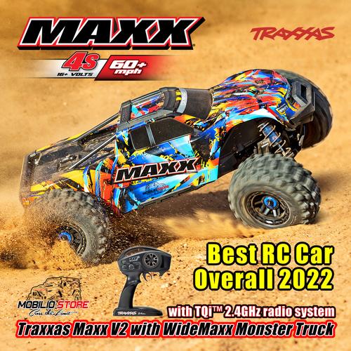 Jual Traxxas Maxx V2 With WideMaxx RC Monster Truck Ready to Race 1/10 ...