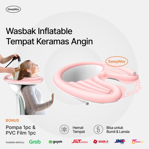 Jual wasbak keramas lansia bumil anak isi angin portable pompa lipat ...