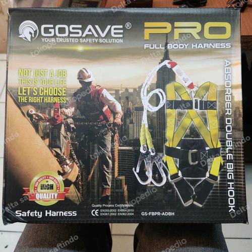 Jual full body harness double lanyard Absorber Gosave Pro Safety HarnesADBH - Jakarta Barat ...