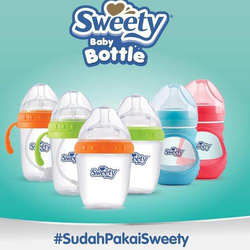 Jual Botol Susu Sweety Baby Bottle Extra Wide Neck HANDLE - Blue - Kab ...