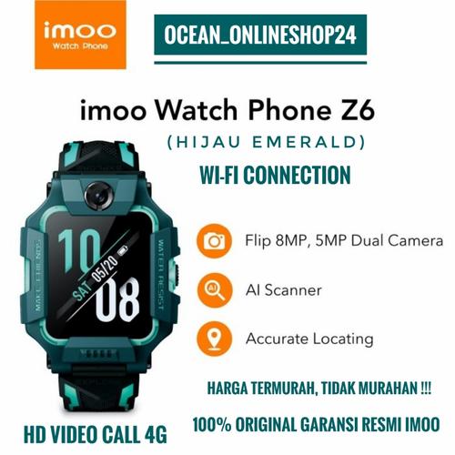 Jual imoo Watch Phone Z6 - HD Video Call - Hijau Emerald - Garansi ...