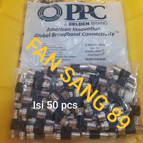 Jual BELDEN PPC-EX6 F COMPRESSION CONNECTOR RG6/ CONNECTOR RG6 COMPRES ...