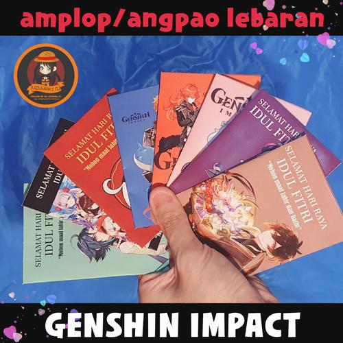 Jual amplop/angpao lebaran anime/game genshin impact - Kab. Tulungagung ...