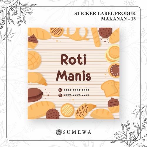 Jual Sticker Label Kemasan / Label Produk Makanan / Sticker Label Kue ...