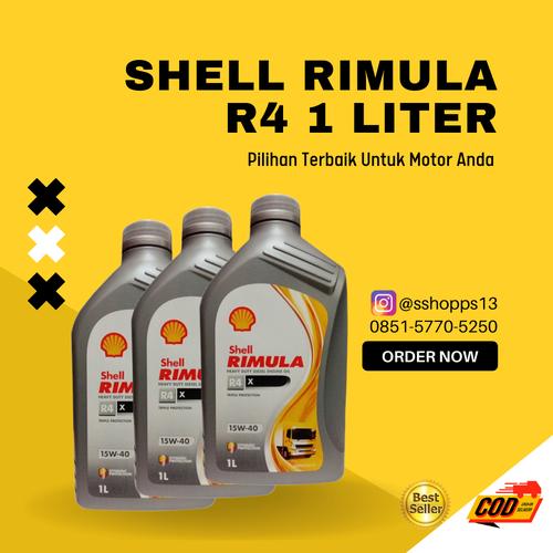 Jual Oli Shell Rimula X R4 15W-40 1Liter ORIGINAL - Kota Surabaya ...